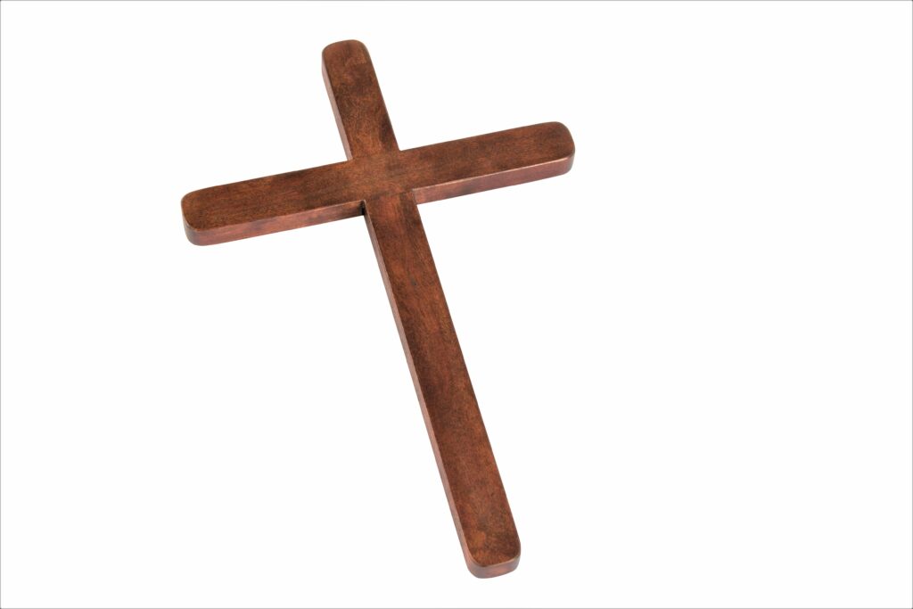 Keepsake Cross in Cherry Wood with Cherry Finish - Abbey Caskets
