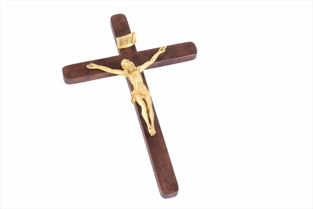 Keepsake Cross in Cherry Wood with Cherry Finish - Abbey Caskets