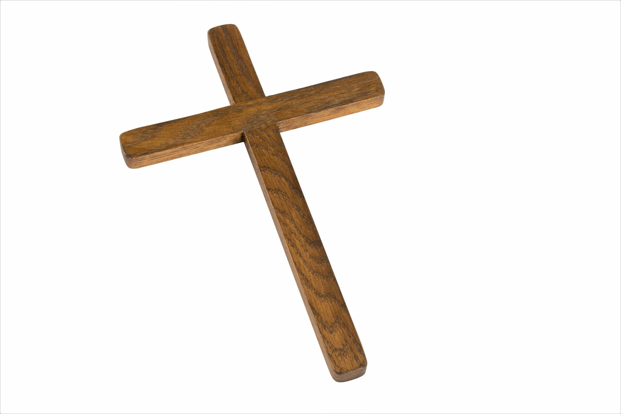 Keepsake Cross in Oak with Medium Brown Finish - Abbey Caskets